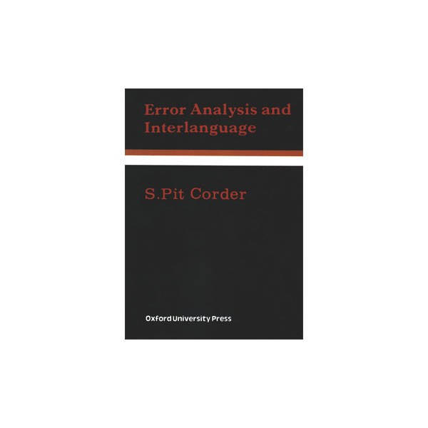 Error Analysis And Interlanguage 